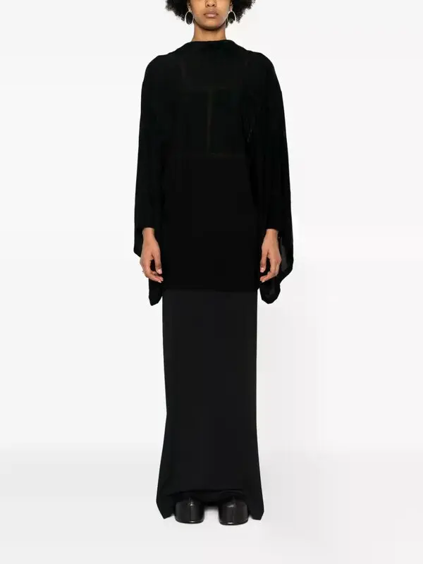 Yohji Yamamoto Cotton Blend Knitted Draped Cardigan-coat