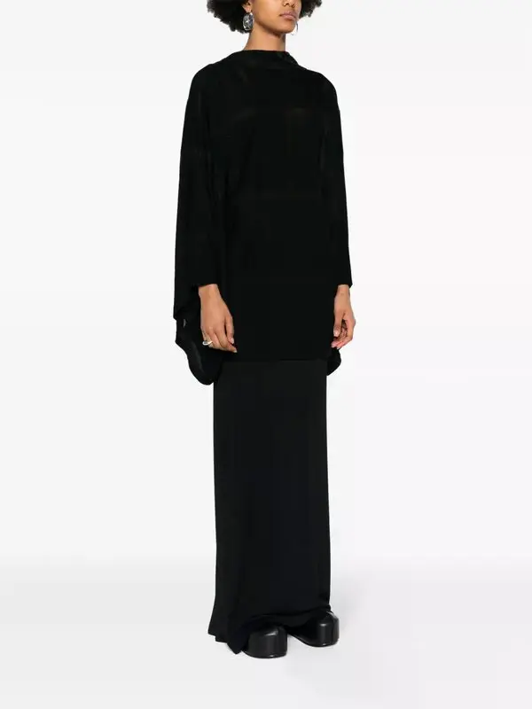 Yohji Yamamoto Cotton Blend Knitted Draped Cardigan-coat