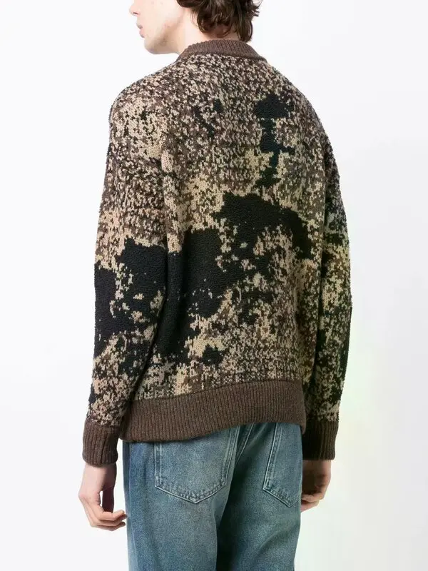 4SDESIGNS Slogan Intarsia-knit Sweatshirt