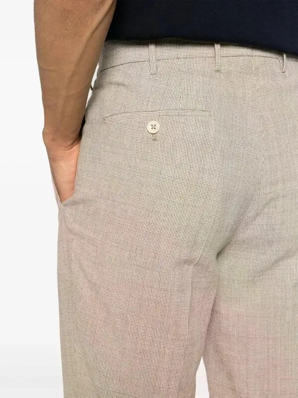 Incotex Houndstooth Tapered Trousers
