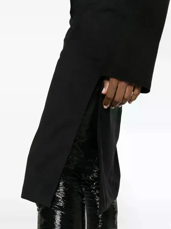 COURREGES Logo-appliqué High-waist Midi Skirt