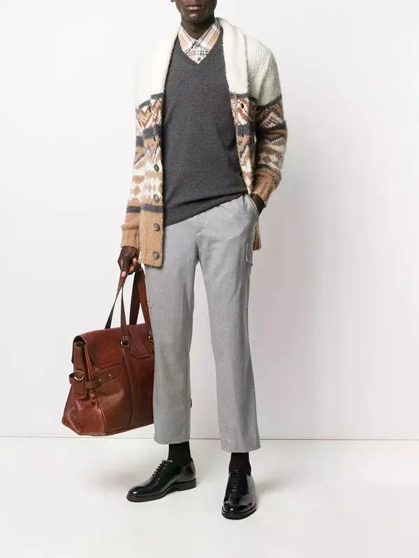 Brunello Cucinelli Cropped Virgin Wool Trousers