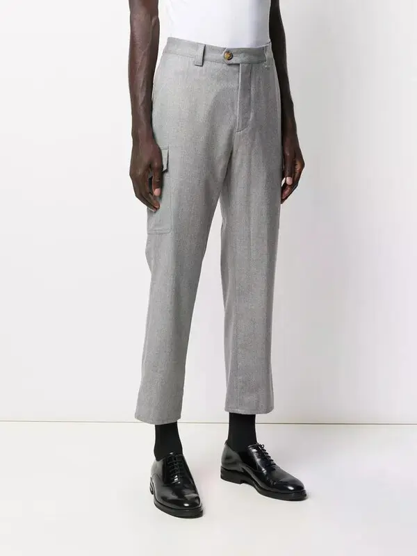 Brunello Cucinelli Cropped Virgin Wool Trousers
