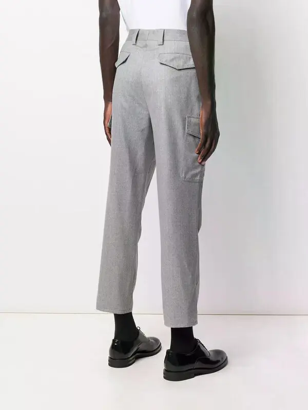 Brunello Cucinelli Cropped Virgin Wool Trousers
