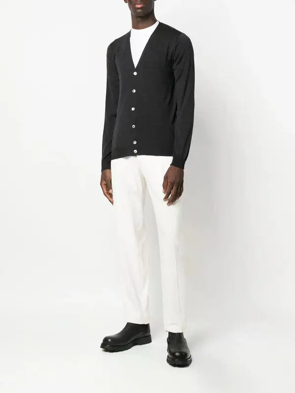 ZANONE Button-up Knitted Cardigan - Black