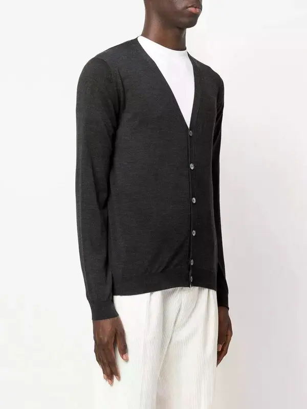 ZANONE Button-up Knitted Cardigan - Black
