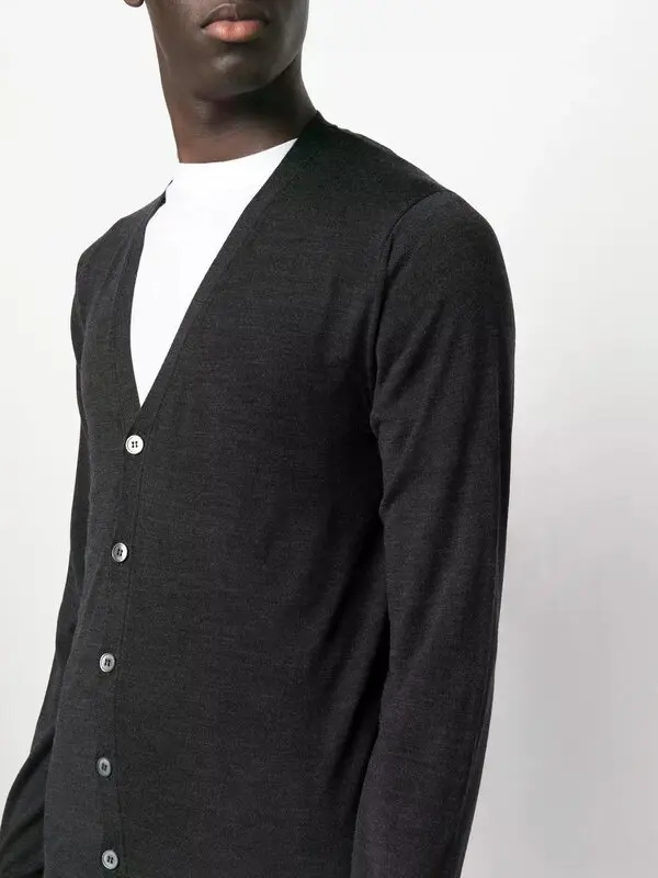 ZANONE Button-up Knitted Cardigan - Black
