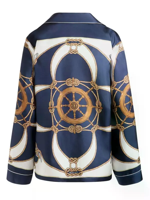 Bally Graphic-print Silk Shirt