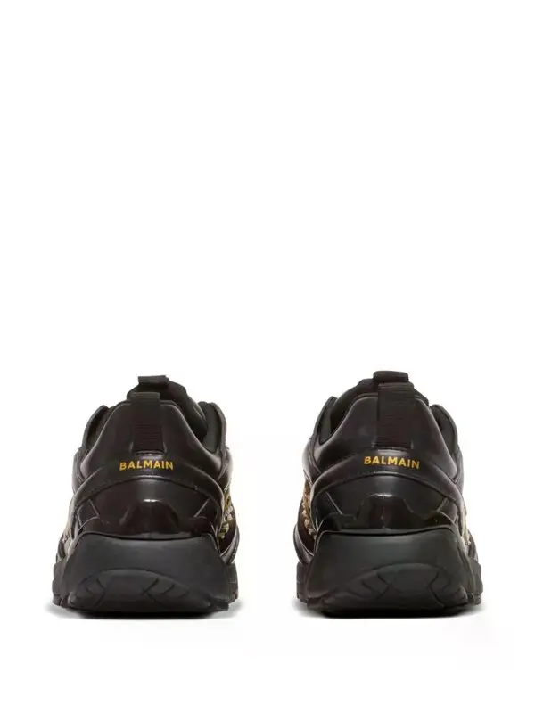 Balmain Cosmic Dust Leather Sneakers