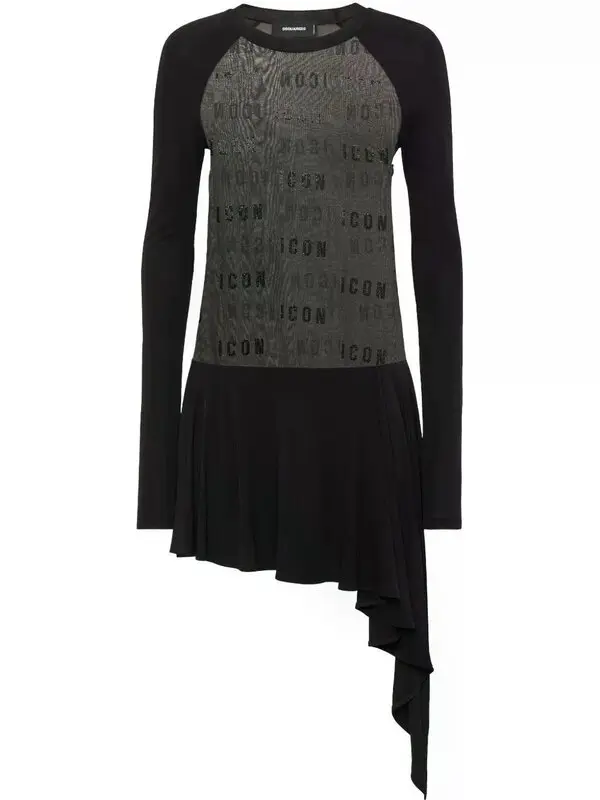 Dsquared2 Monogram Mini Dress - Black