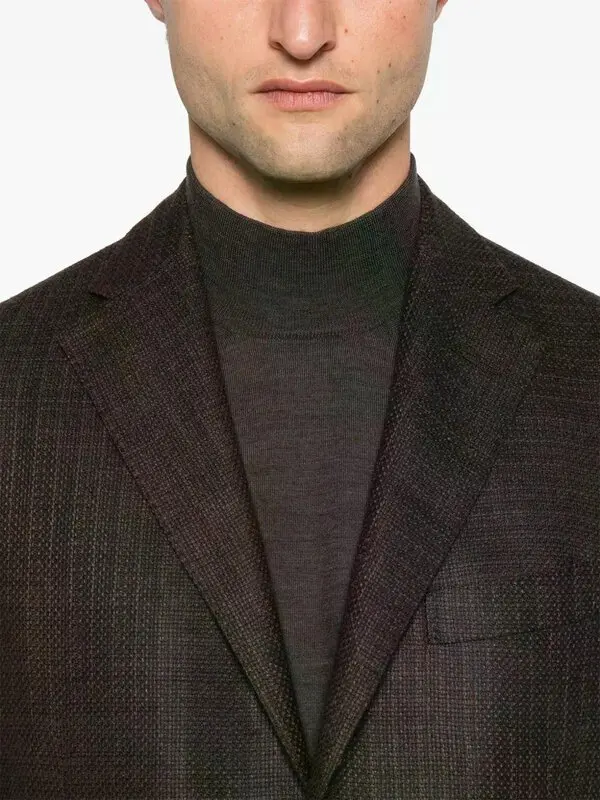 Corneliani Single-breasted Blazer - Brown