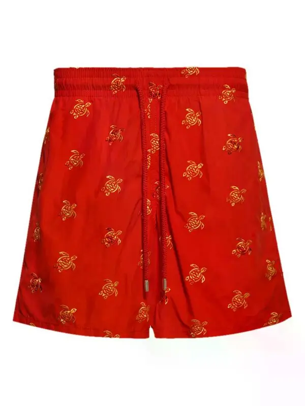 Vilebrequin Turtle-print Swim Shorts - Red