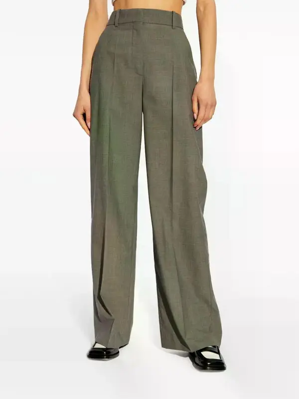 Kenzo Wide-leg Wool Trousers