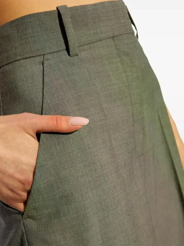 Kenzo Wide-leg Wool Trousers