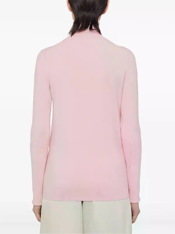 JIL SANDER High-neck Ribbed Jumper - Pink