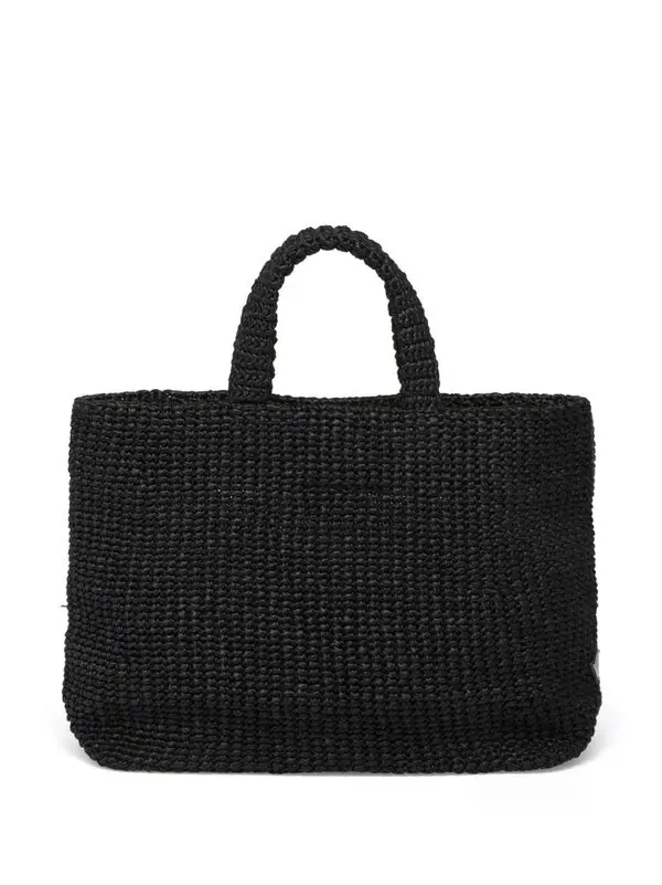 Prada Raffia Tote Bag