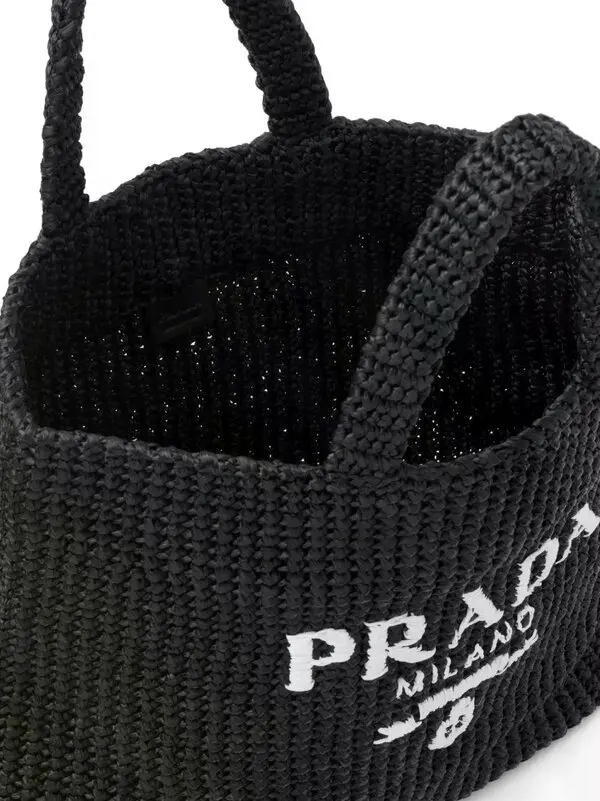 Prada Raffia Tote Bag