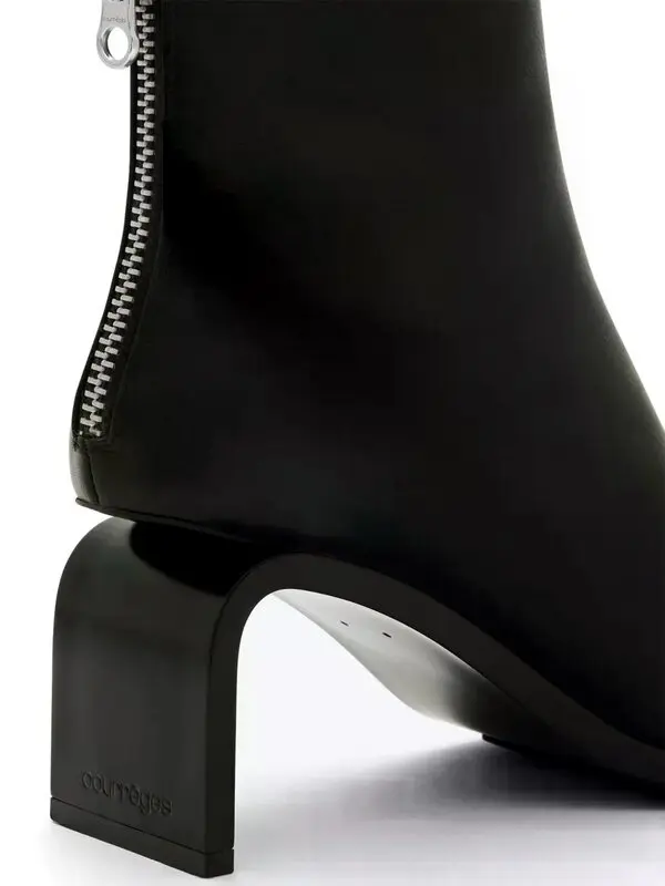 COURREGES Stream Leather Ankle Boots