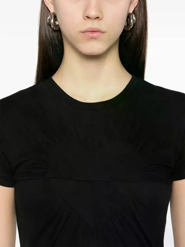 Coperni Gathered Heart-motif Mini Dress