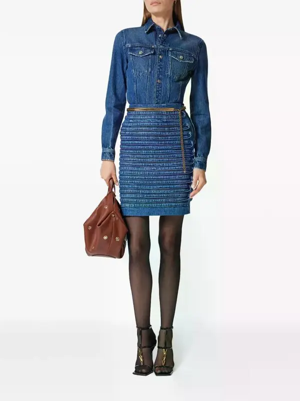 Versace Denim Mini Skirt