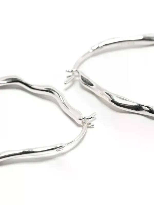 DOWER & HALL Waterfall Oval Hoop Earrings
