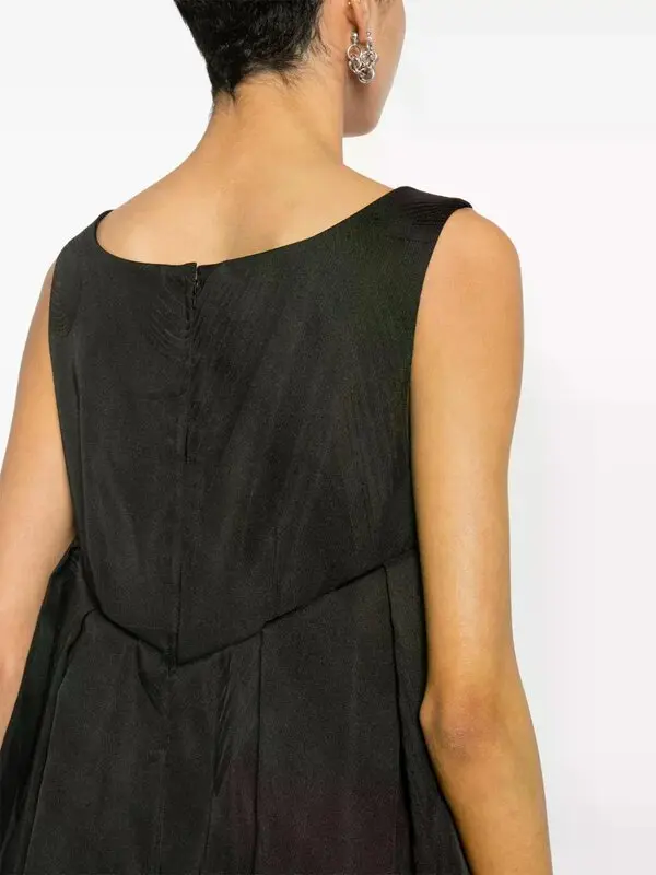 Comme Des Garçons Patterned Jacquard Sleeveless Dress