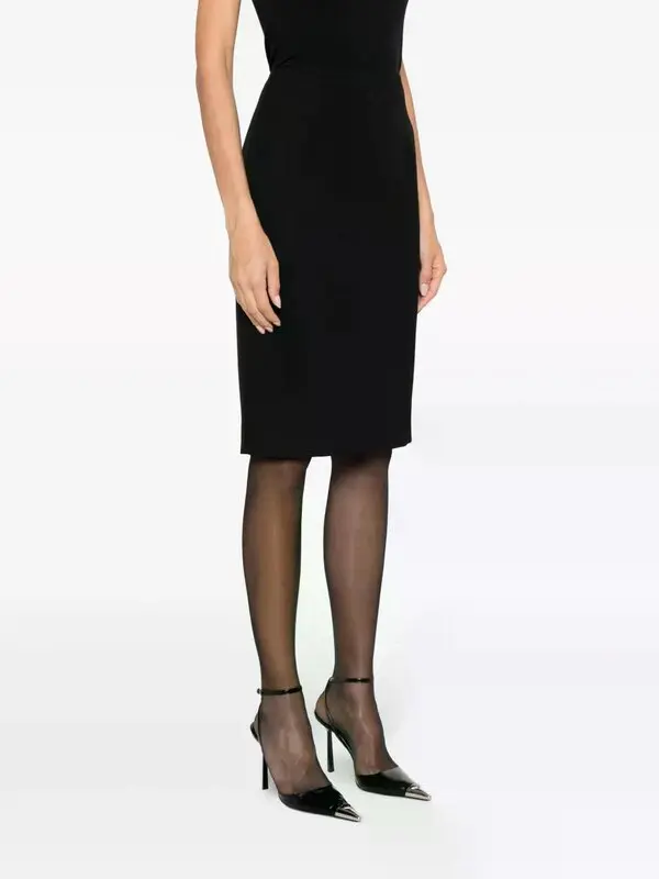 Versace Wool-blend Pencil Midi Skirt