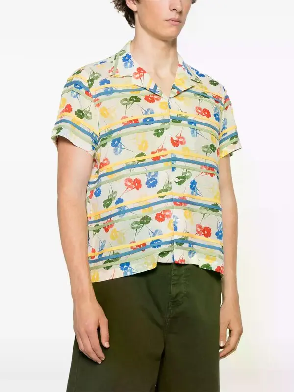 BODE Flower Stamp Shirt