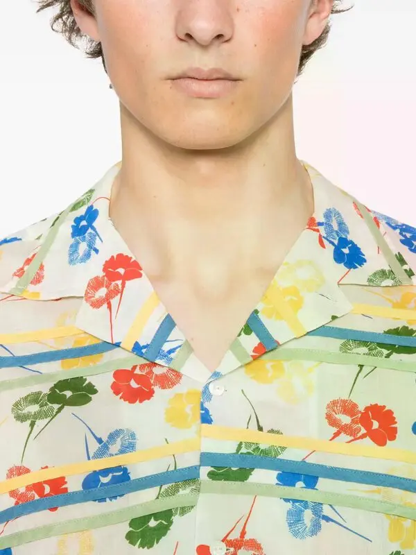 BODE Flower Stamp Shirt