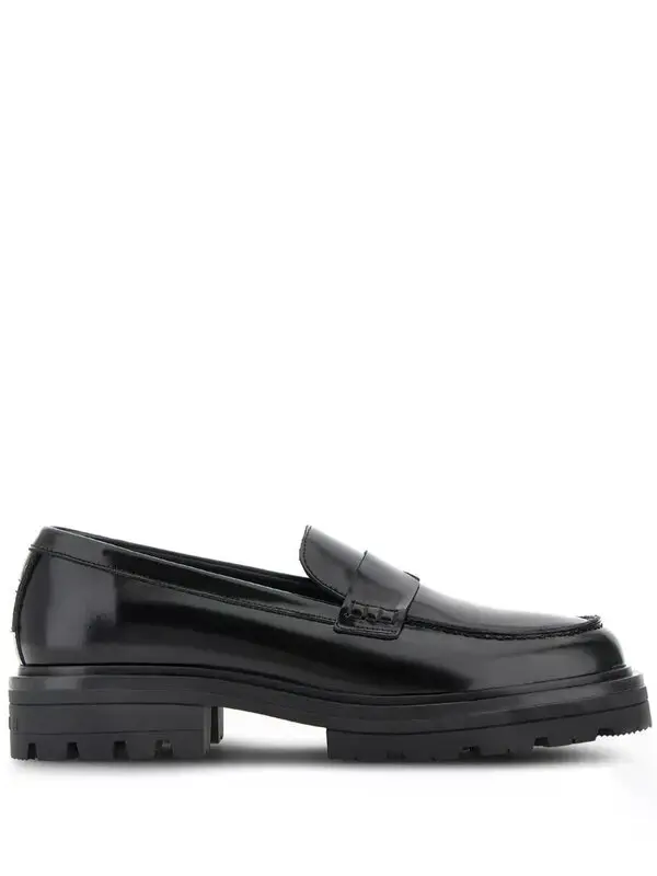 Hogan Leather Slip-on Loafers