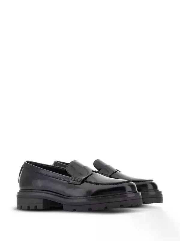 Hogan Leather Slip-on Loafers