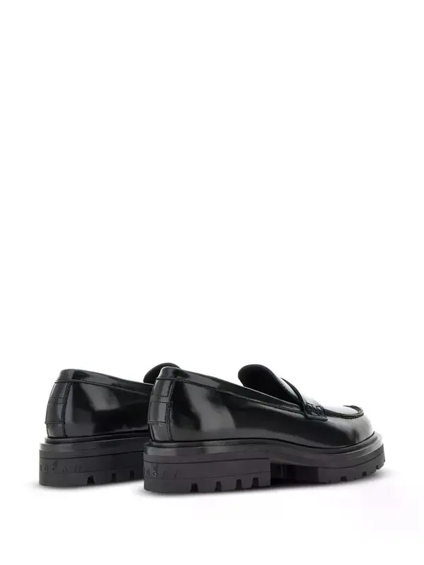 Hogan Leather Slip-on Loafers