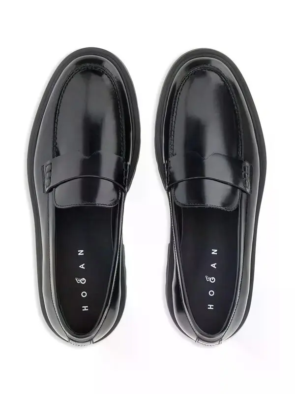 Hogan Leather Slip-on Loafers