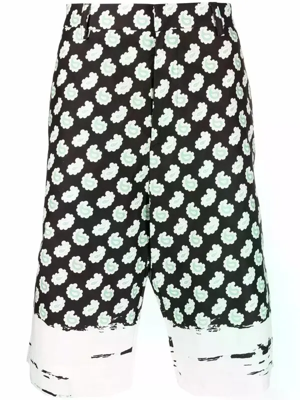 Etro Paisley-print Bermuda Shorts - Black