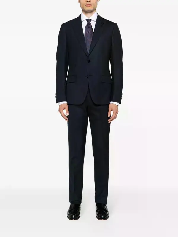 LARDINI Single-breasted Wool Suit - Blue
