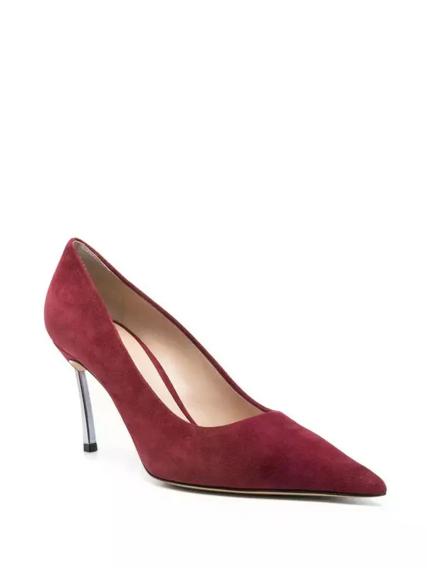 Casadei 85mm Suede Pointed Toe Pumps