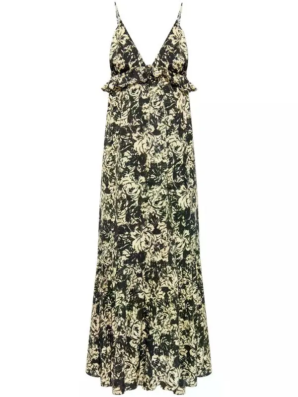 GANNI Floral-print Maxi Dress