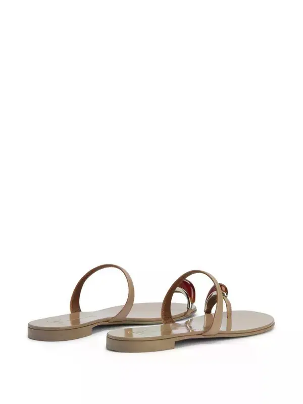 GIUSEPPE ZANOTTI Acates Ring Leather Sandals