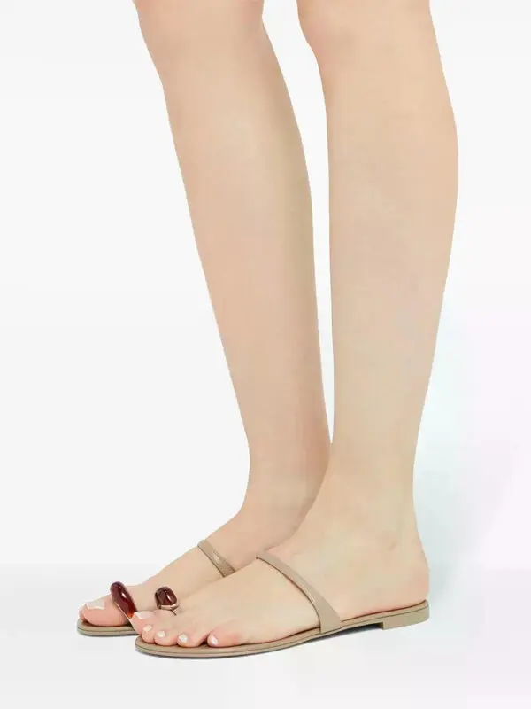 GIUSEPPE ZANOTTI Acates Ring Leather Sandals