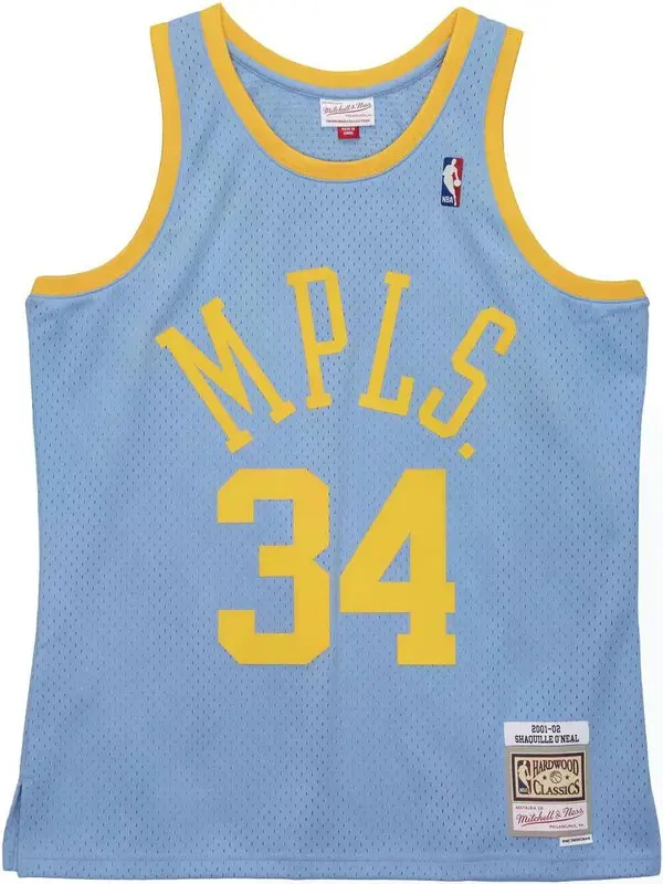 Mitchell & Ness Shaquille O'neal Los Angeles Lakers Authentic Player Jersey - Blue