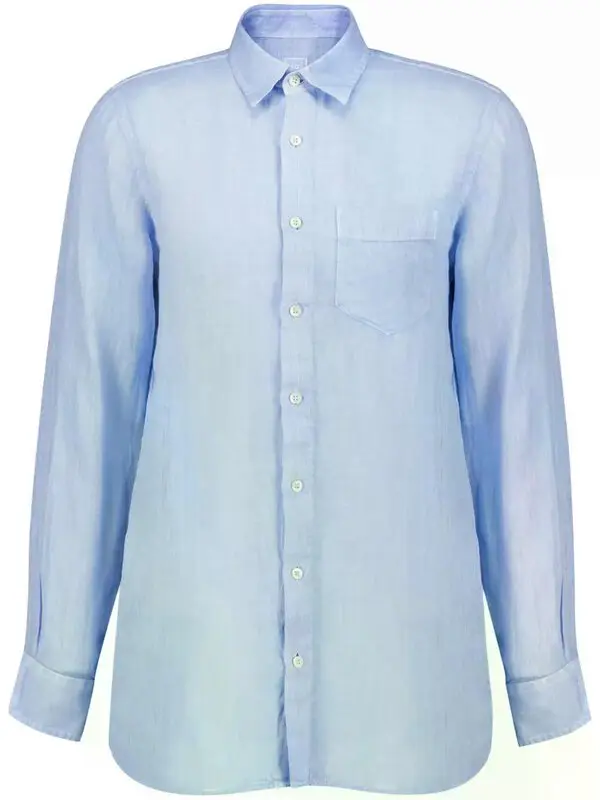 120% Lino Linen Shirt - Blue
