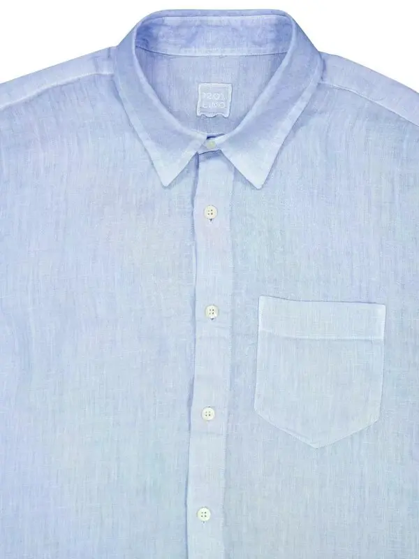 120% Lino Linen Shirt - Blue