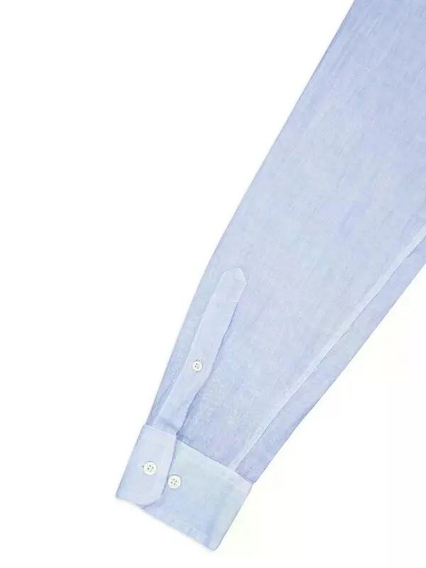 120% Lino Linen Shirt - Blue