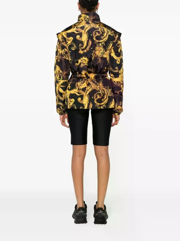 Versace Barocco-print Down Jacket
