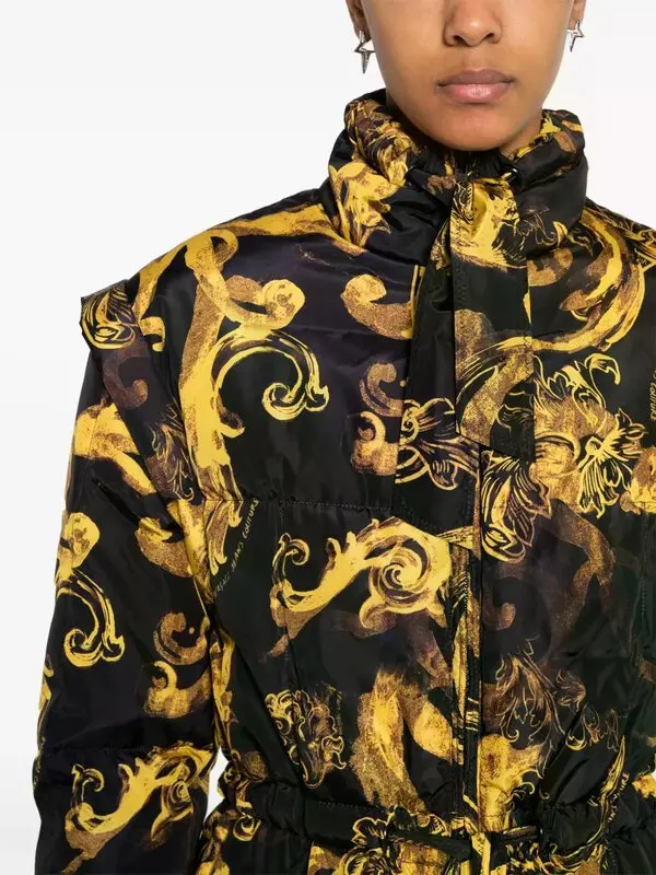 Versace Barocco-print Down Jacket