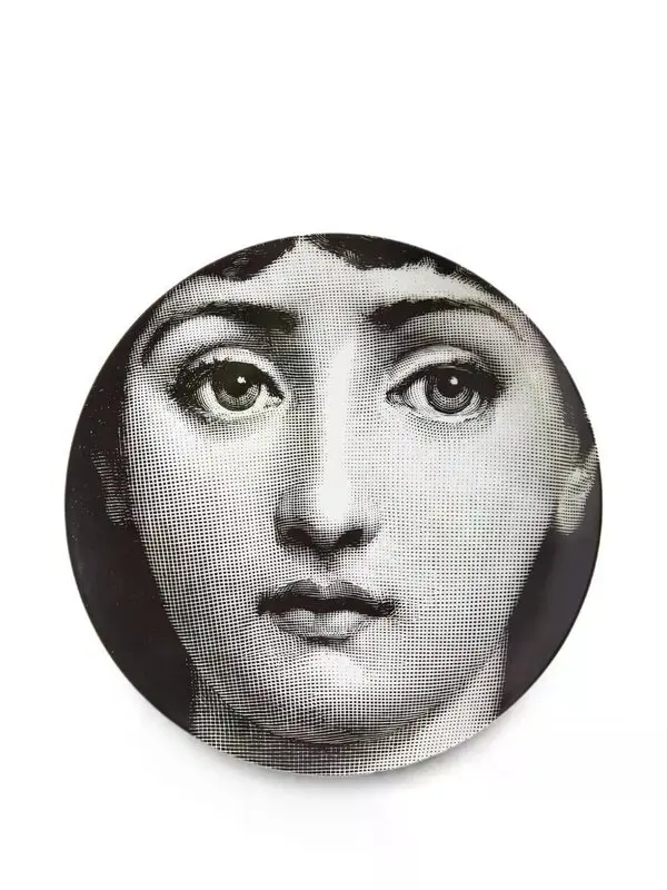 FORNASETTI Tema E Variazioni N1 Wall Plate - Black