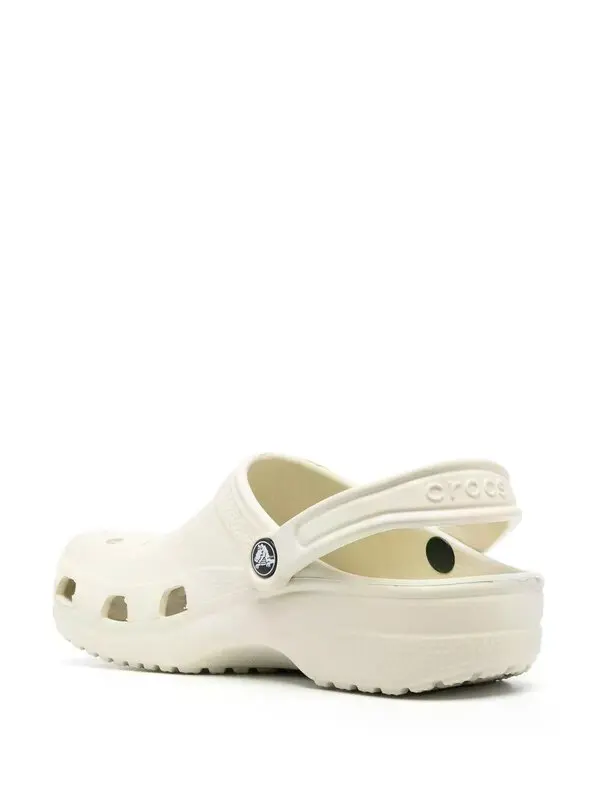 CROCS Classic Clogs With Moulded Footbed And Slingback Strap - Neutrals