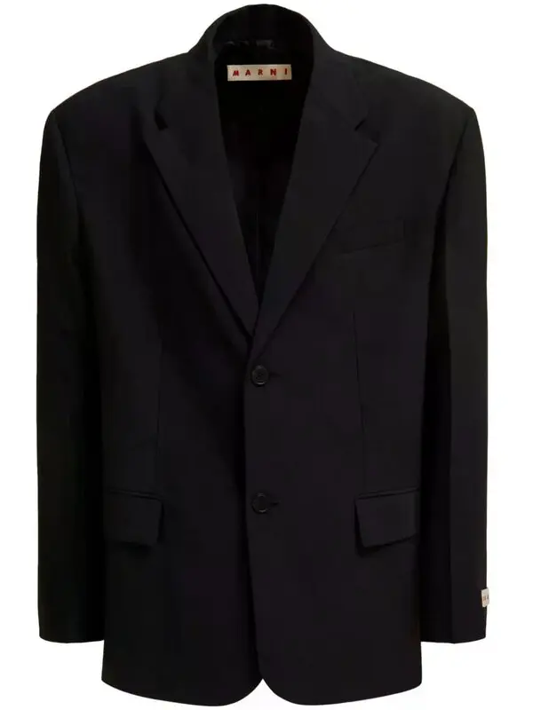 Marni Logo-appliqué Single-breasted Blazer
