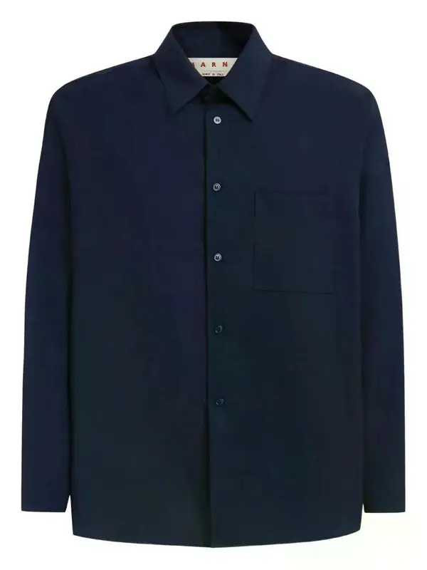 Marni Long-sleeved Wool Shirt