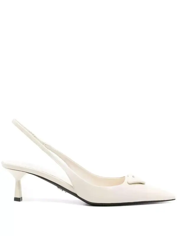 Prada 35mm Leather Slingback Pumps